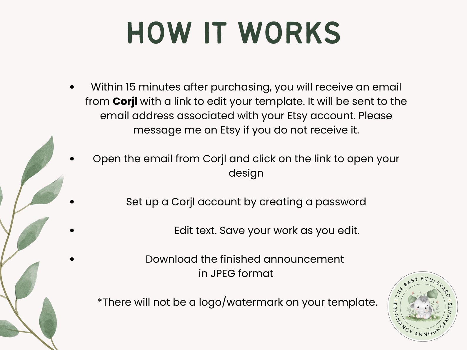 Adoption Announcement Digital Template, Boho Editable Reveal Social ...