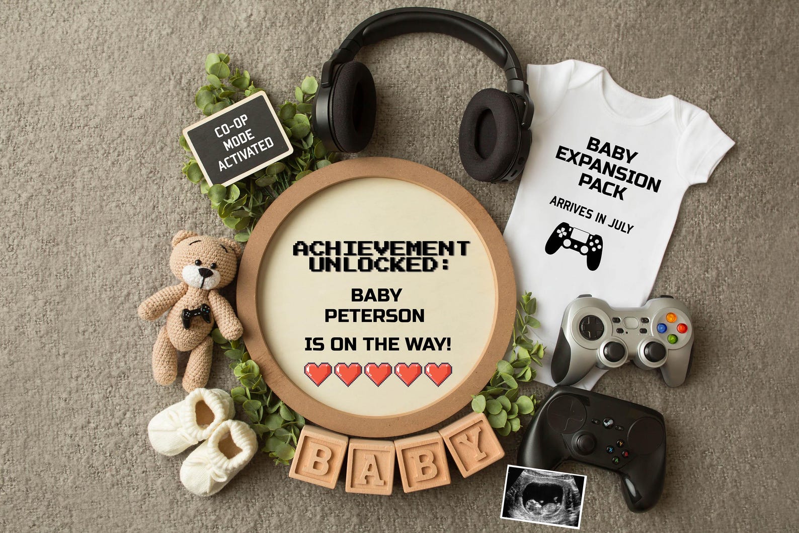 Video Game Digital Pregnancy Announcement, Gamer Baby Reveal Editable ...