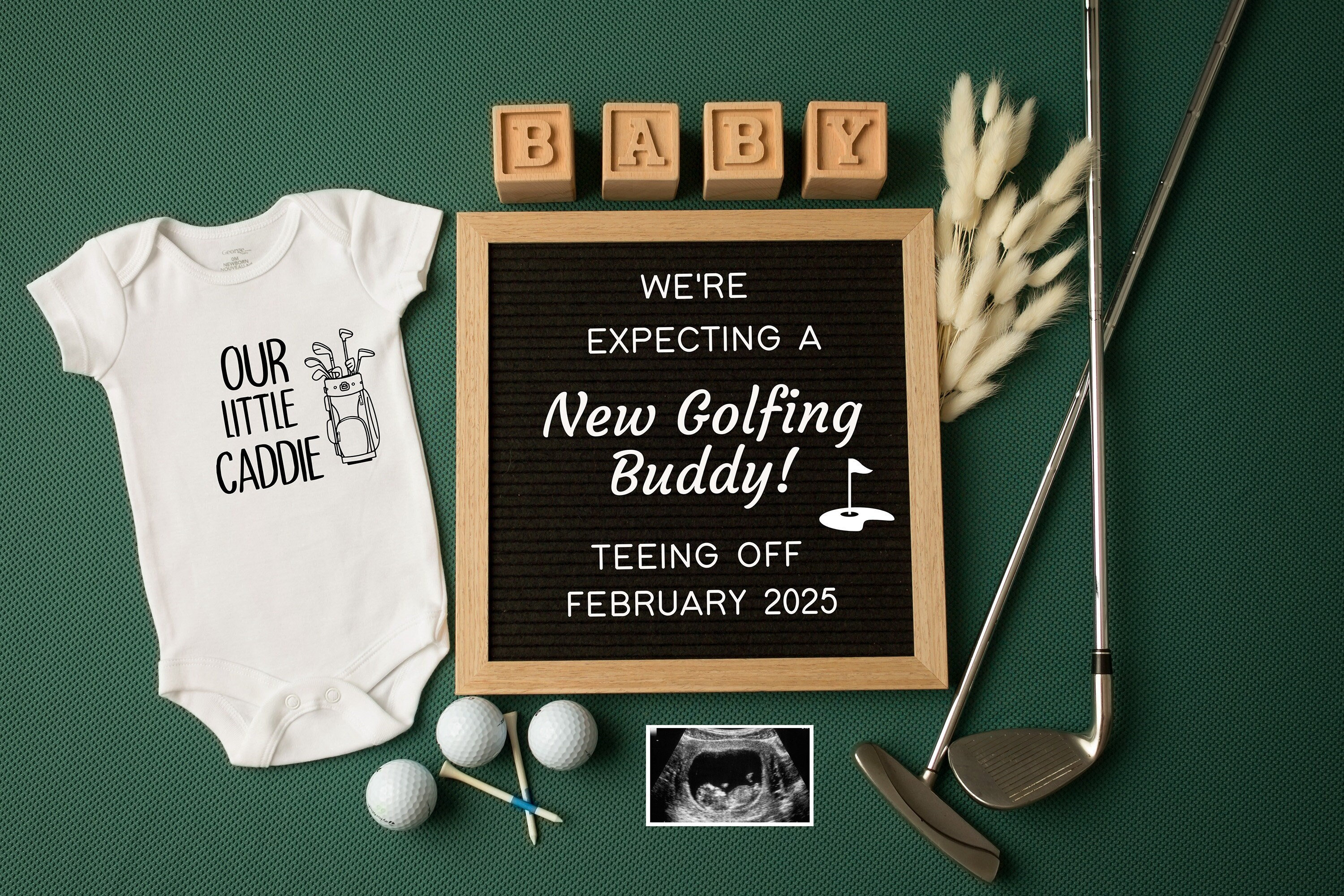 Golf Digital Pregnancy Announcement, Golfing Buddy Social Media ...