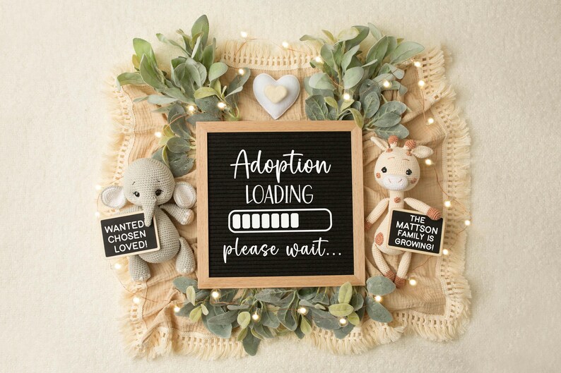 Adoption Announcement Digital Template, Editable Reveal for Social ...