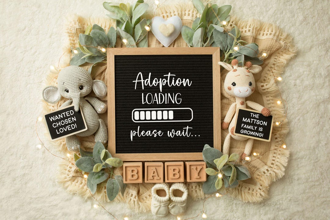 Adoption Announcement Digital Template, Editable Adoption Reveal for ...