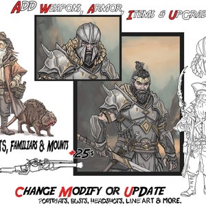 Custom Role Playing Character Portraits Fully Customized Fantasy ...