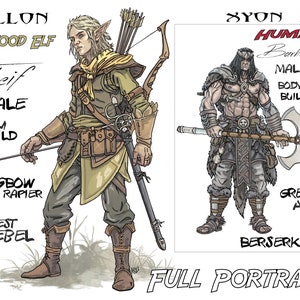 Custom Role Playing Character Portraits - Fully Customized Fantasy ...