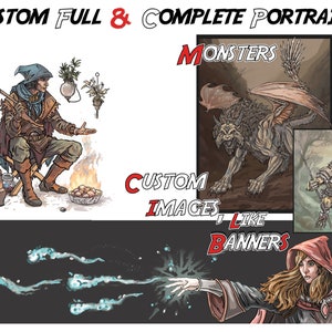 Custom Role Playing Character Portraits Fully Customized Fantasy ...