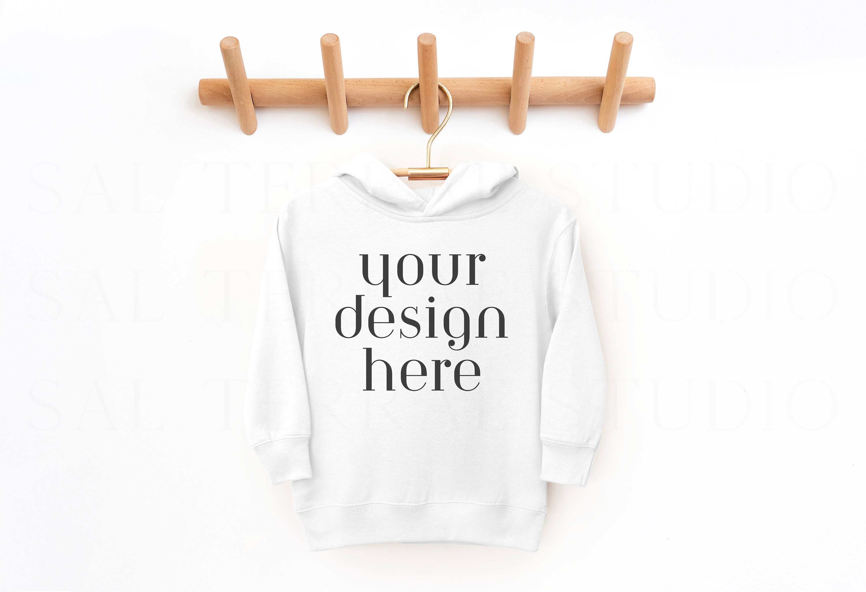White Rabbit Skins 3326 Hoodie Mockup | Toddler Pullover Fleece Hoodie ...
