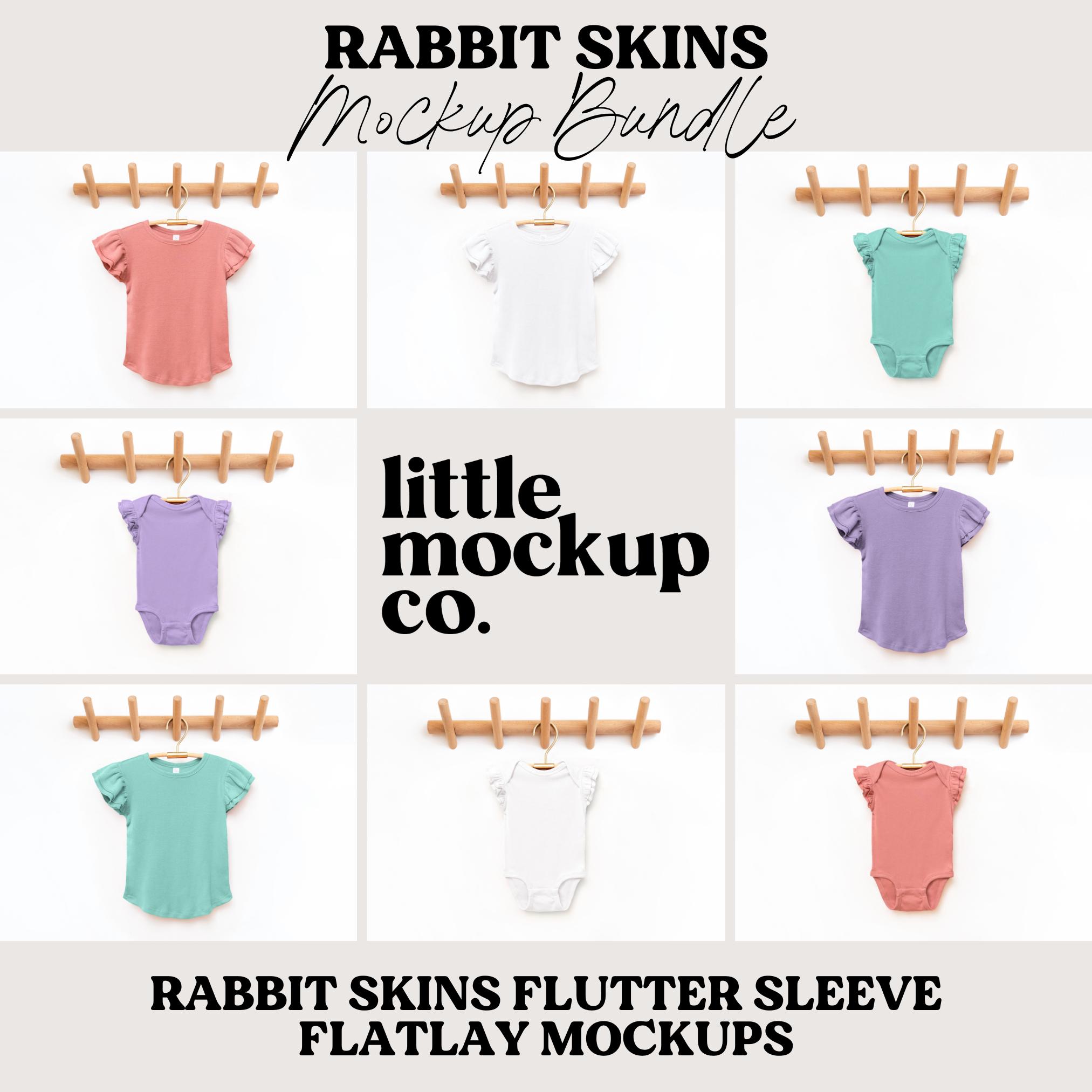 Rabbit Skins 4439 and 3339 Flutter Mockup BUNDLE | Flutter Onesie ...