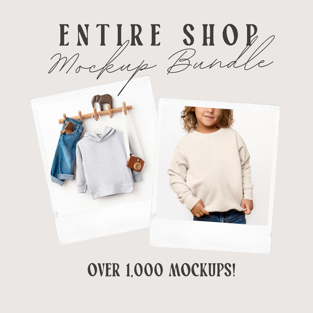 Entire Shop BUNDLE Over 1,000 Mockups All New Mockups Added Every Month ...