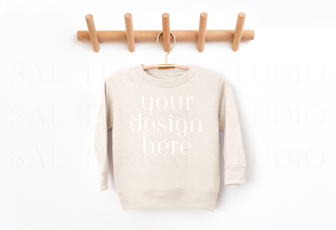 Natural Heather Rabbit Skins 3317 Sweatshirt Mockup | Natural Heather ...