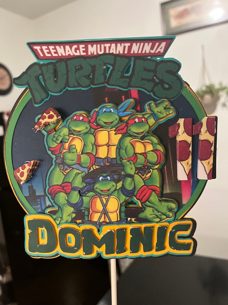 Ninja Turtle Cake Topper - Etsy
