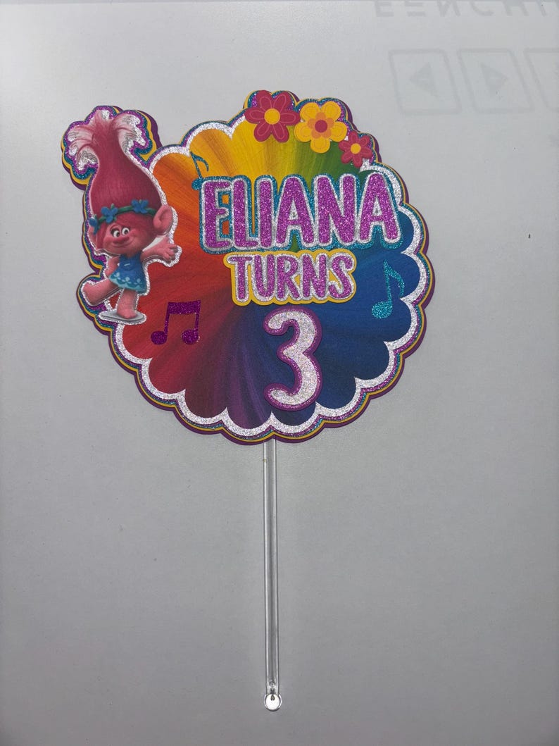 Trolls Queen Poppy Cake Topper - Etsy