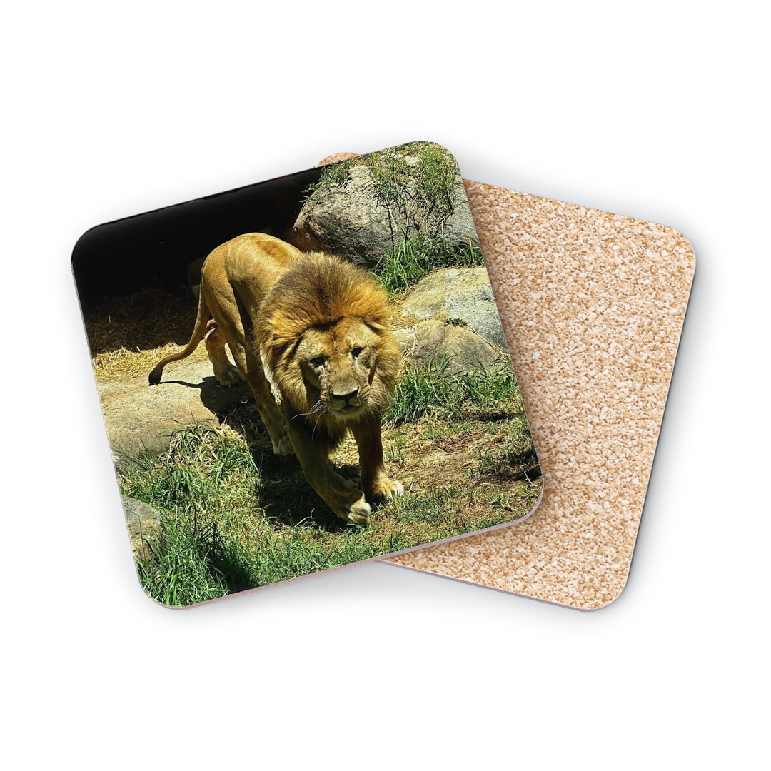 King of the Jungle Lion Coasters - Etsy