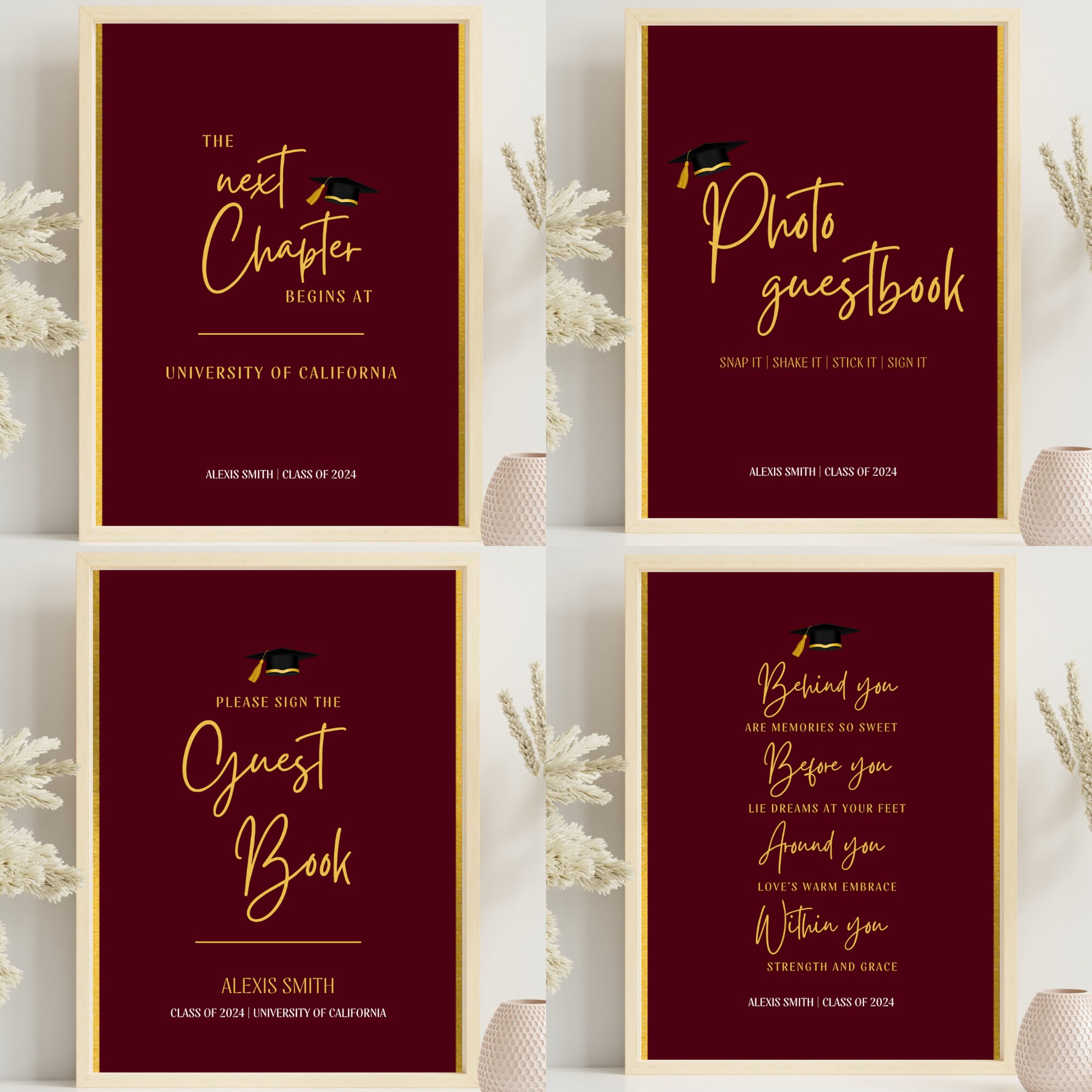 Graduation Party Bundle Graduation Party Sign Printable Graduation ...