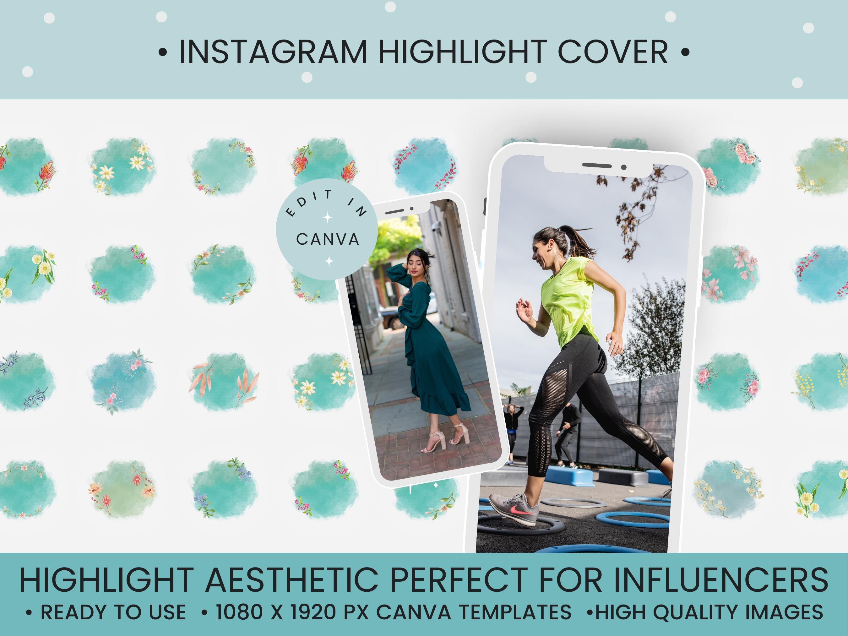 35+ Aesthetic Instagram Highlight Covers Fresh Flowers - Etsy