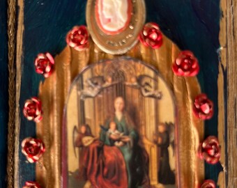 Pocket Prayer Shrine Holy Jesus Lord and Savior Praying Jesus, Altered ...