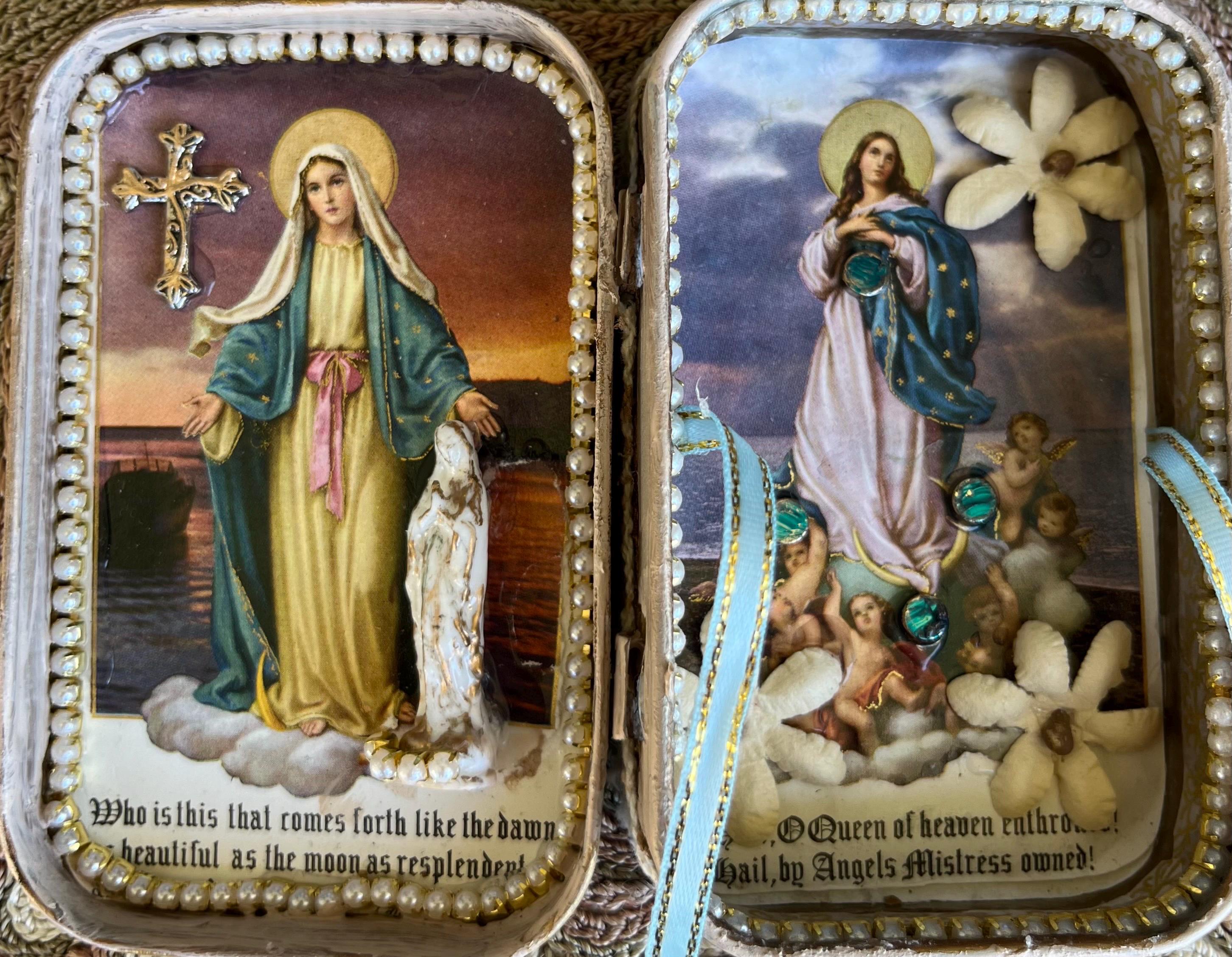 Pocket Prayer Shrine Holy Jesus Lord and Savior Praying Jesus, Altered ...