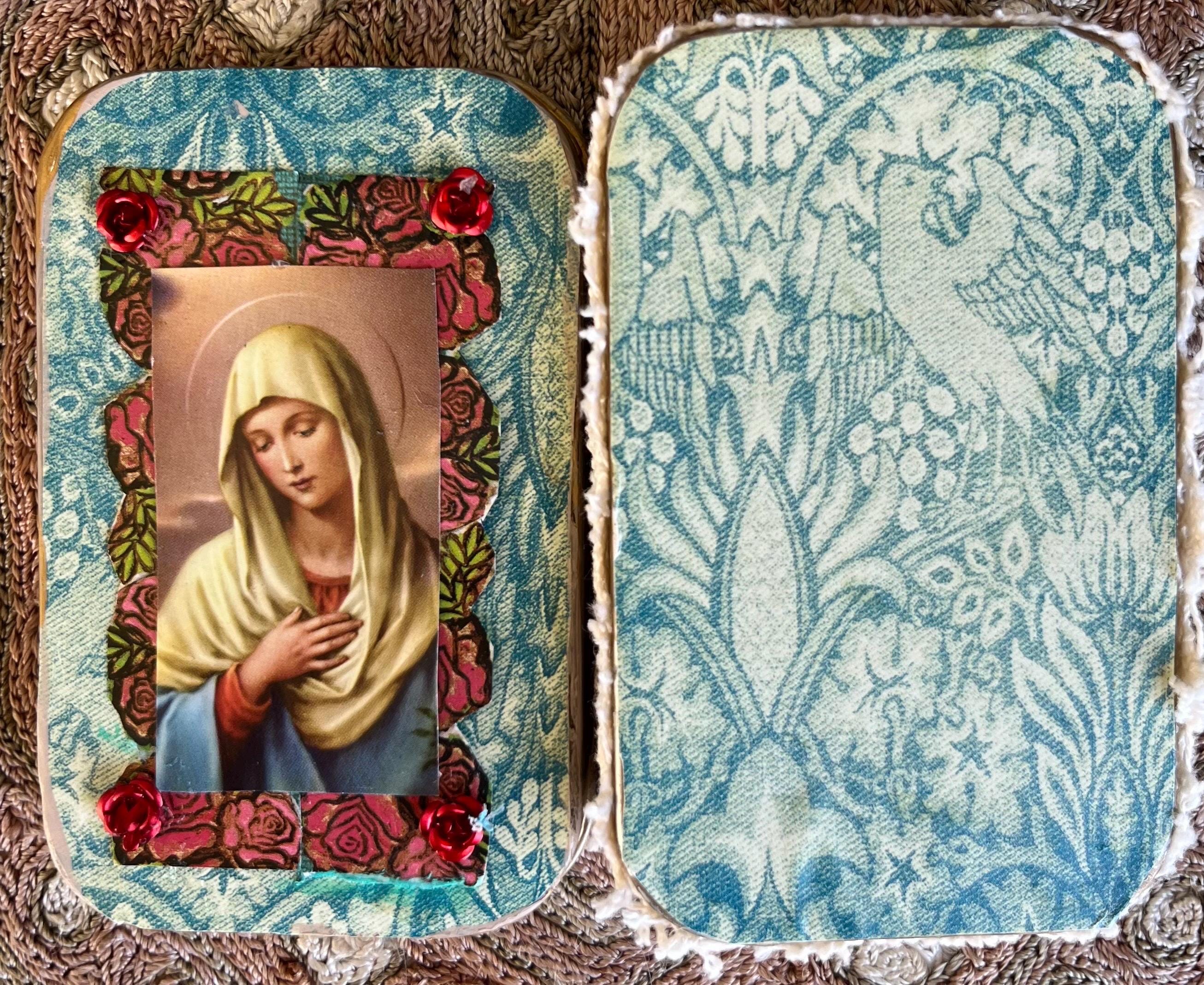 Pocket Prayer Shrine Holy Jesus Lord and Savior Praying Jesus, Altered ...