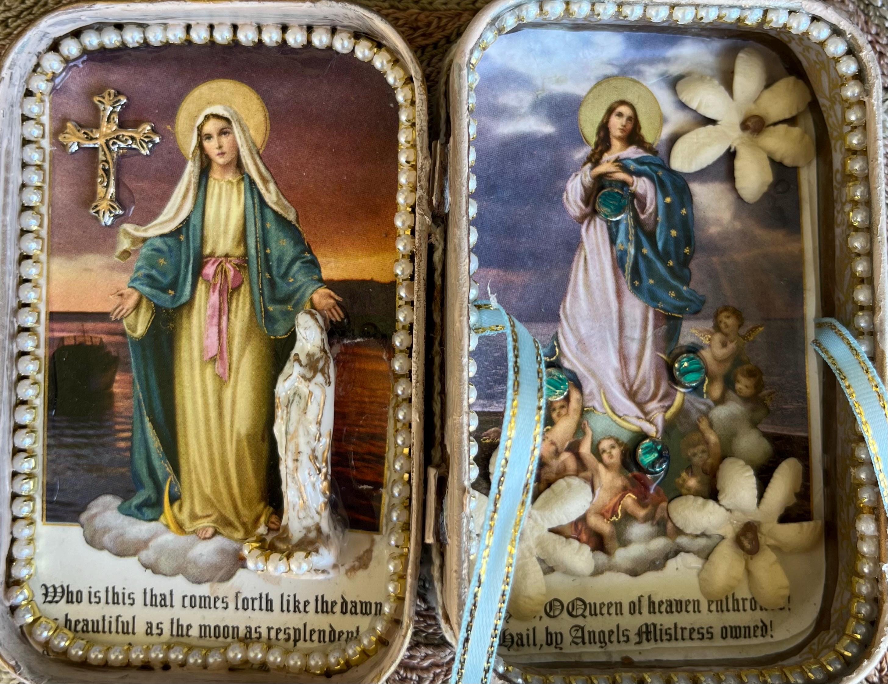 Pocket Prayer Shrine Holy Jesus Lord and Savior Praying Jesus, Altered ...