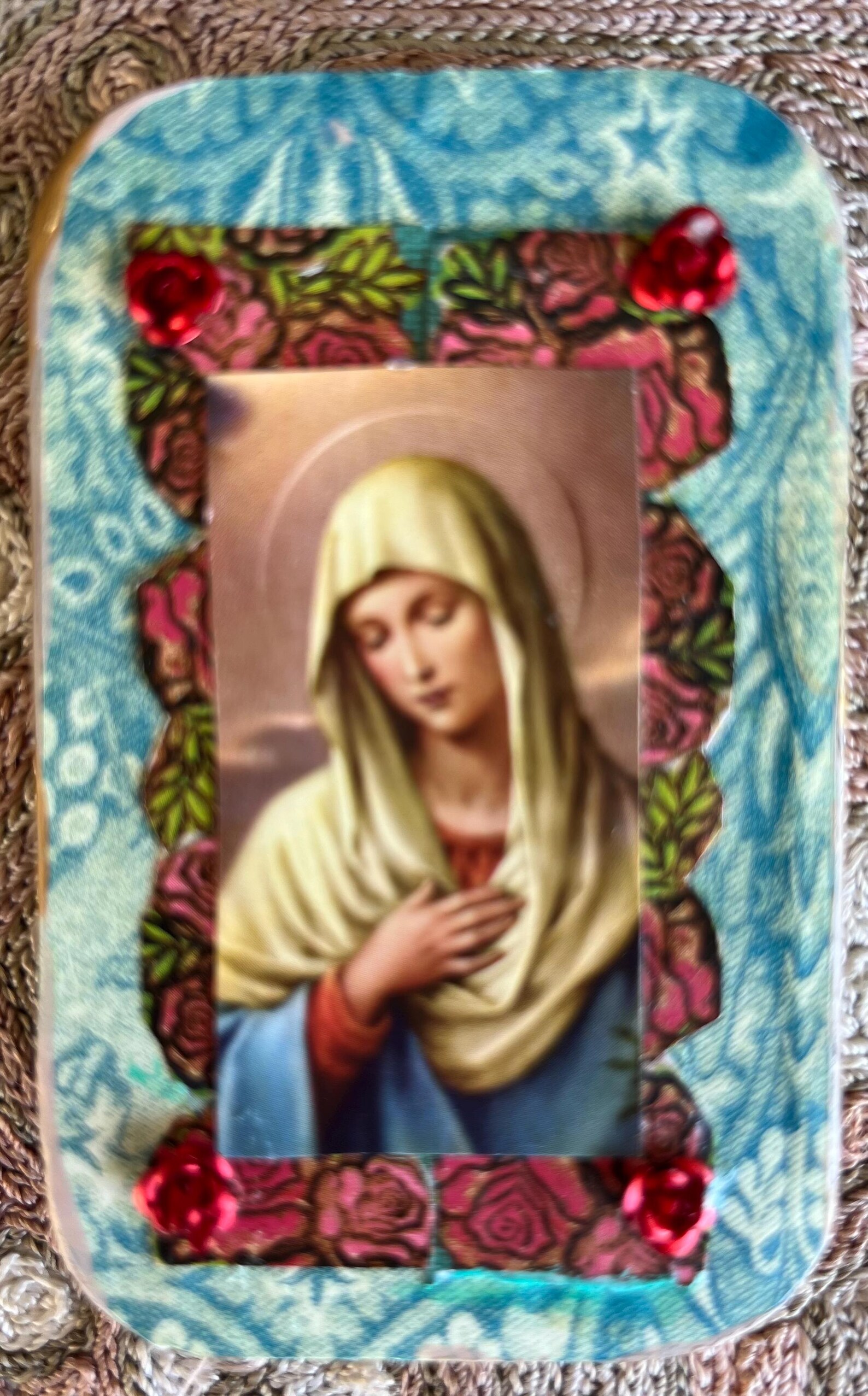 Pocket Prayer Shrine Holy Jesus Lord and Savior Praying Jesus, Altered ...