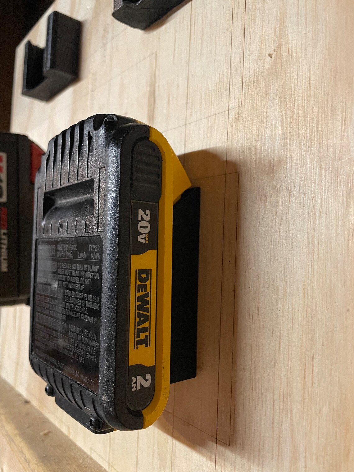 Dewalt 20v Battery Holder - 3D Printed Tool Organizer - Etsy