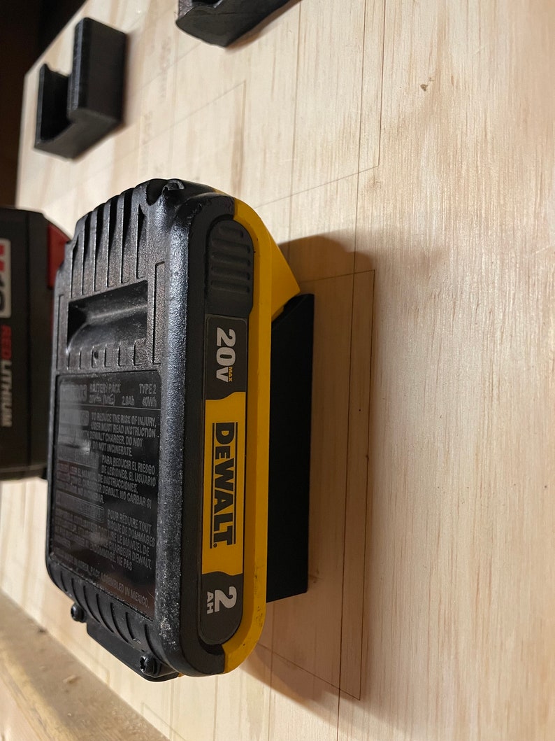 Dewalt 20v Battery Holder - 3D Printed Tool Organizer - Etsy
