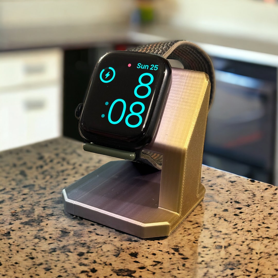 Modern 3D Printed Apple Watch Charging Dock - Sleek and Stylish Design ...