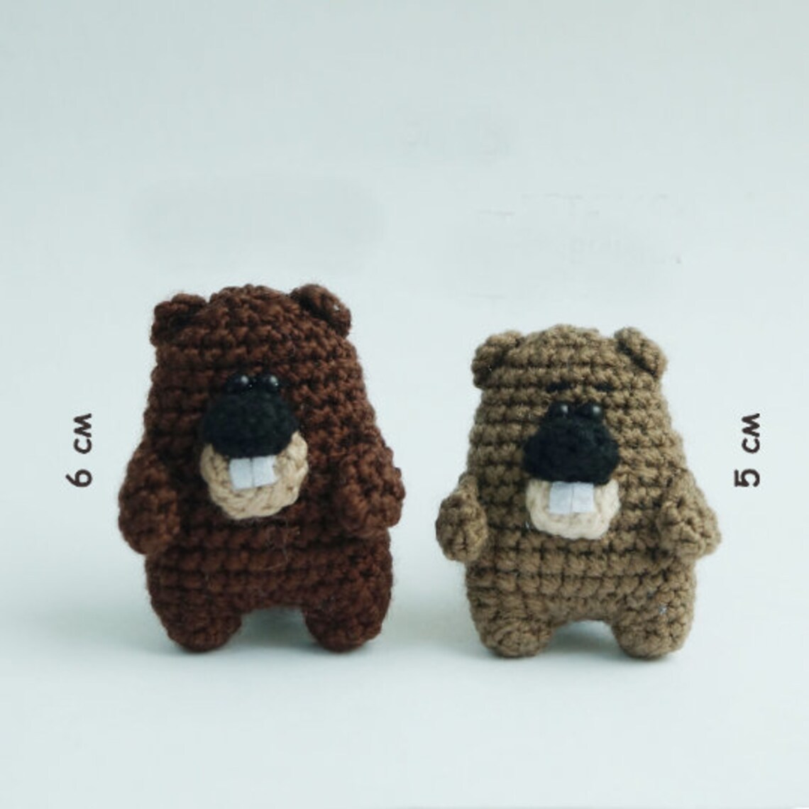 Pattern Crochet THE BEAVER ,english Crochet Pattern, Pattern Keychain ...