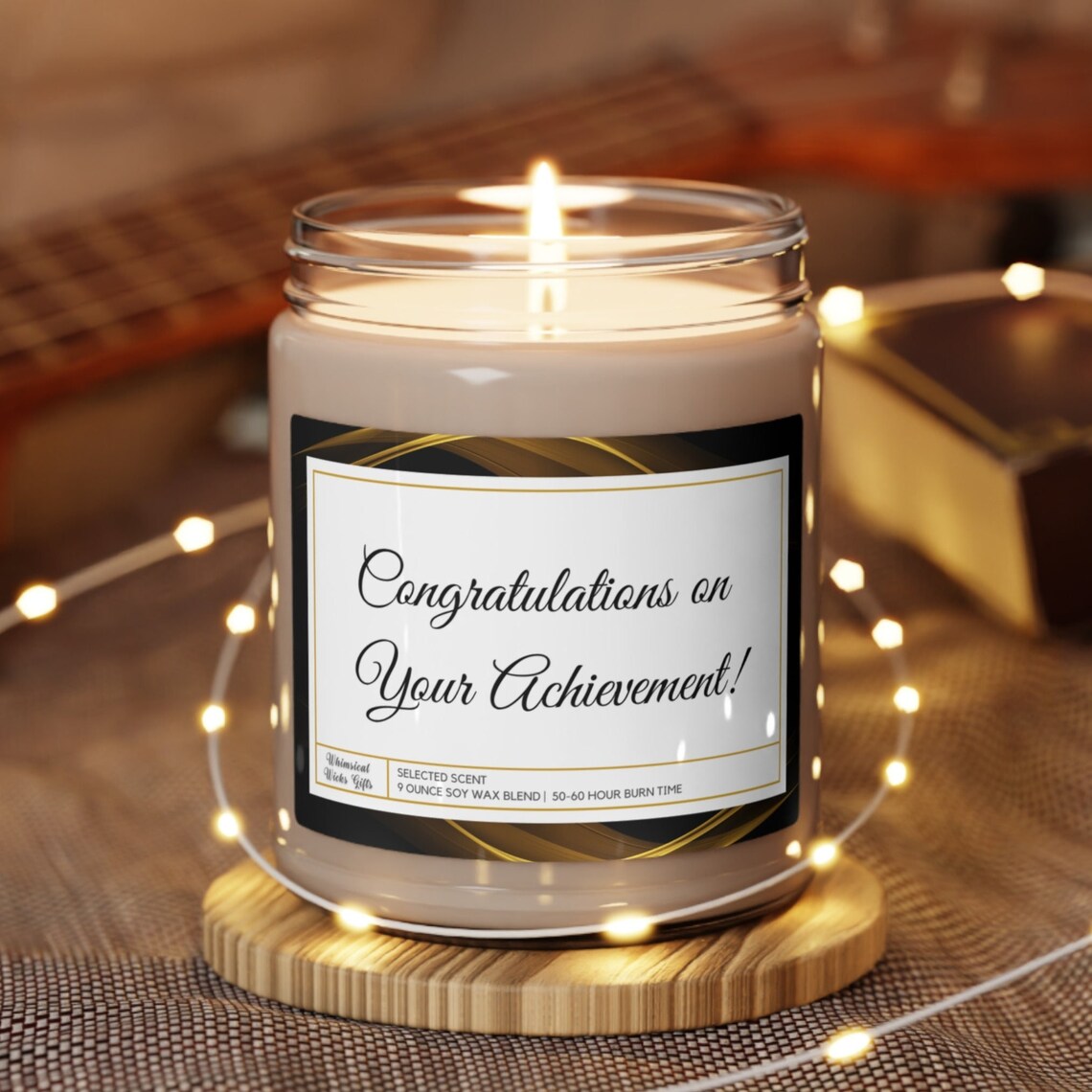 Congratulations on Your Achievement Candle, Long-lasting Natural ...