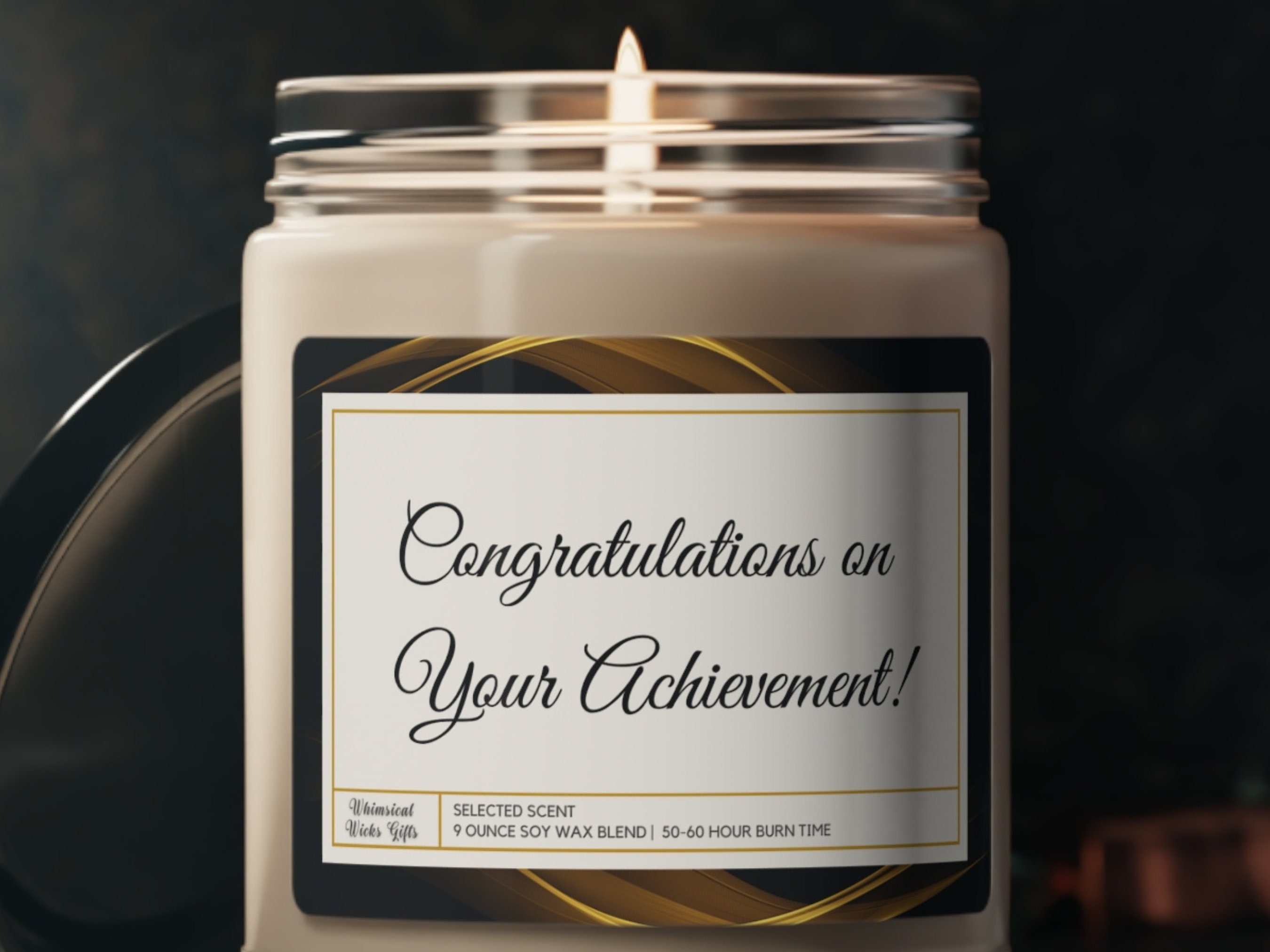 Congratulations on Your Achievement Candle, Long-lasting Natural ...