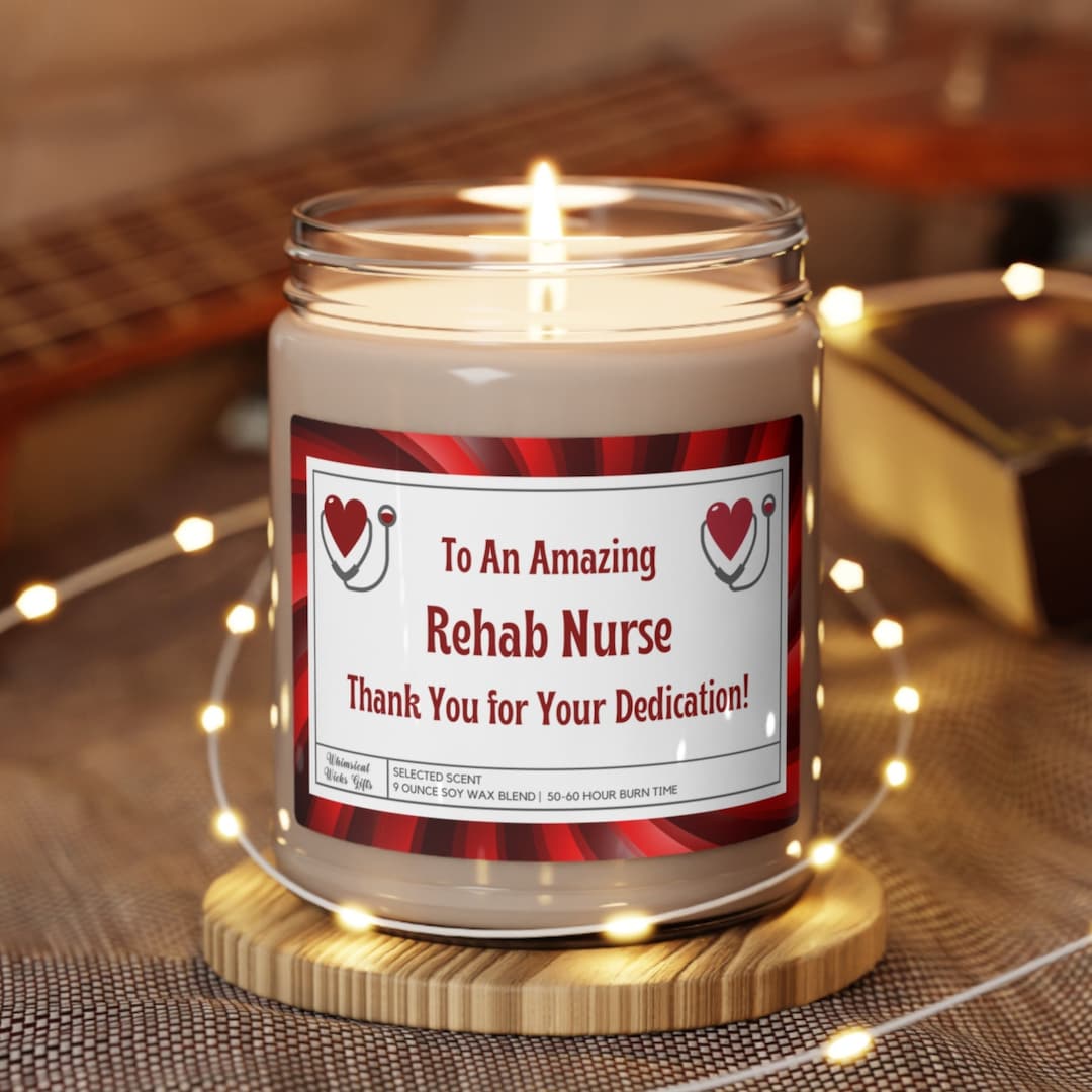 Rehab Nurse Thank You, Long-lasting Natural Fragrance Soy Wax Candle ...