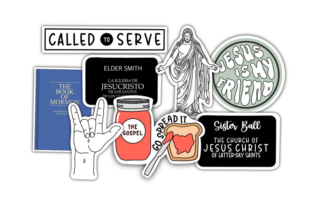 Custom Missionary Sticker Pack Book of Mormon Sticker LDS Missionary ...