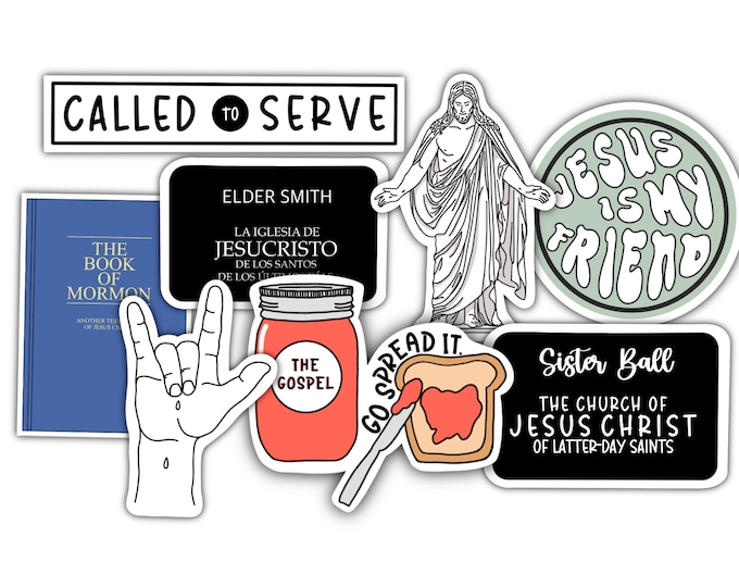 Custom Missionary Sticker Pack | Book of Mormon Sticker | LDS ...