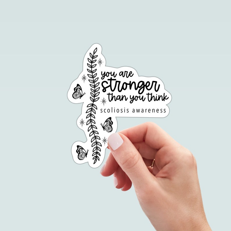 You Are Stronger Than You Think Scoliosis Awareness Warrior Spine ...