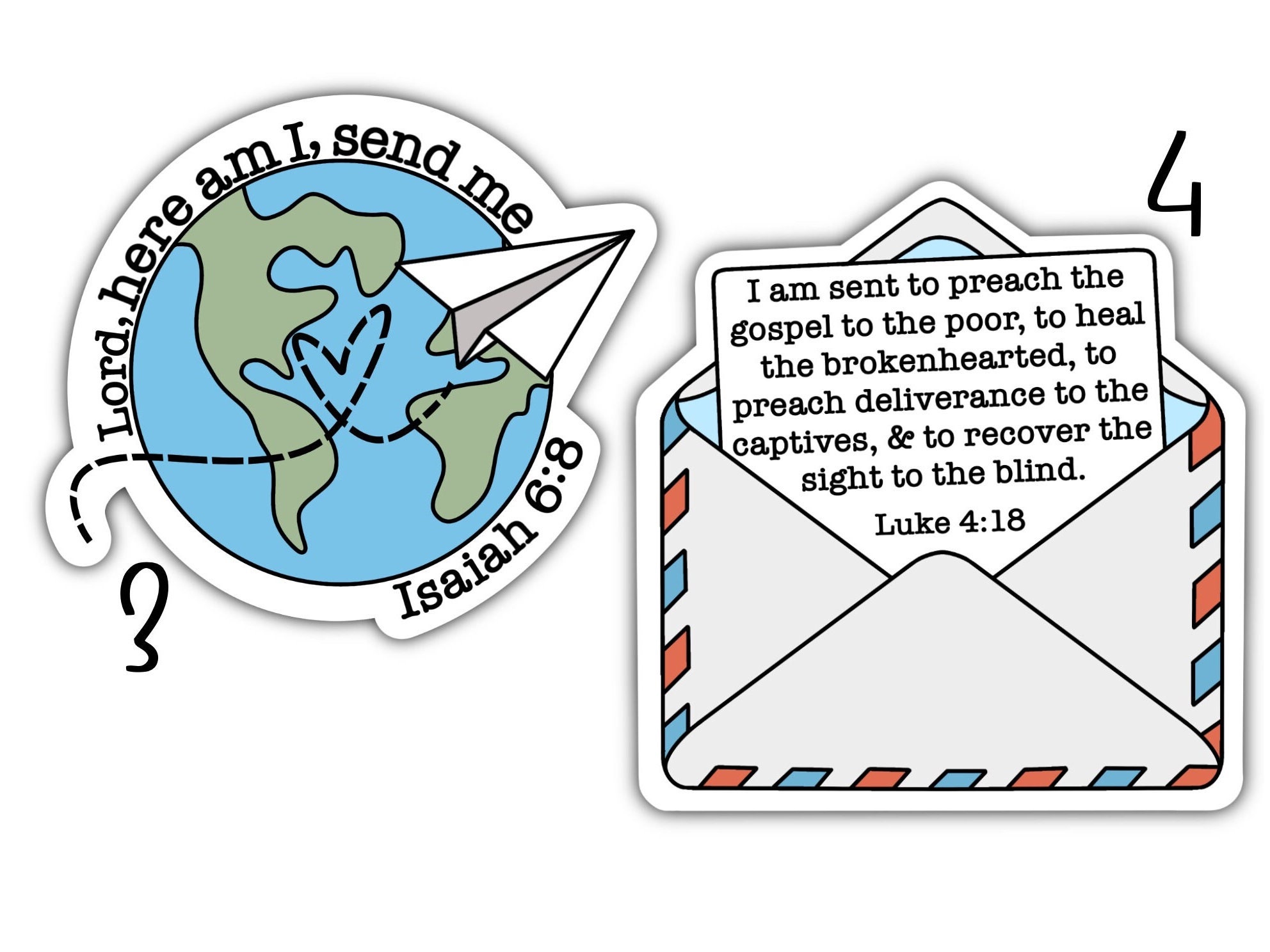 Custom LDS Missionary Sticker Pack Missionary Gift Ideas Preach the ...