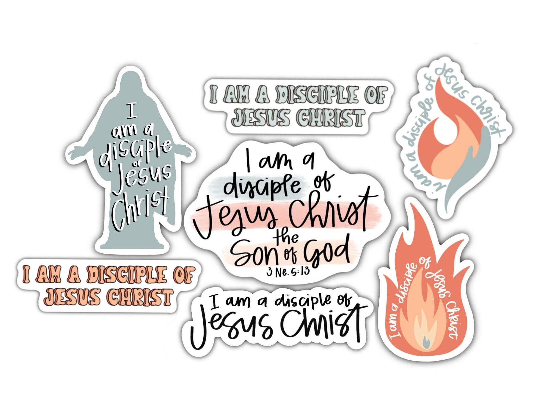 2024 LDS Youth Theme Sticker Pack I Am a Disciple of Jesus Christ ...