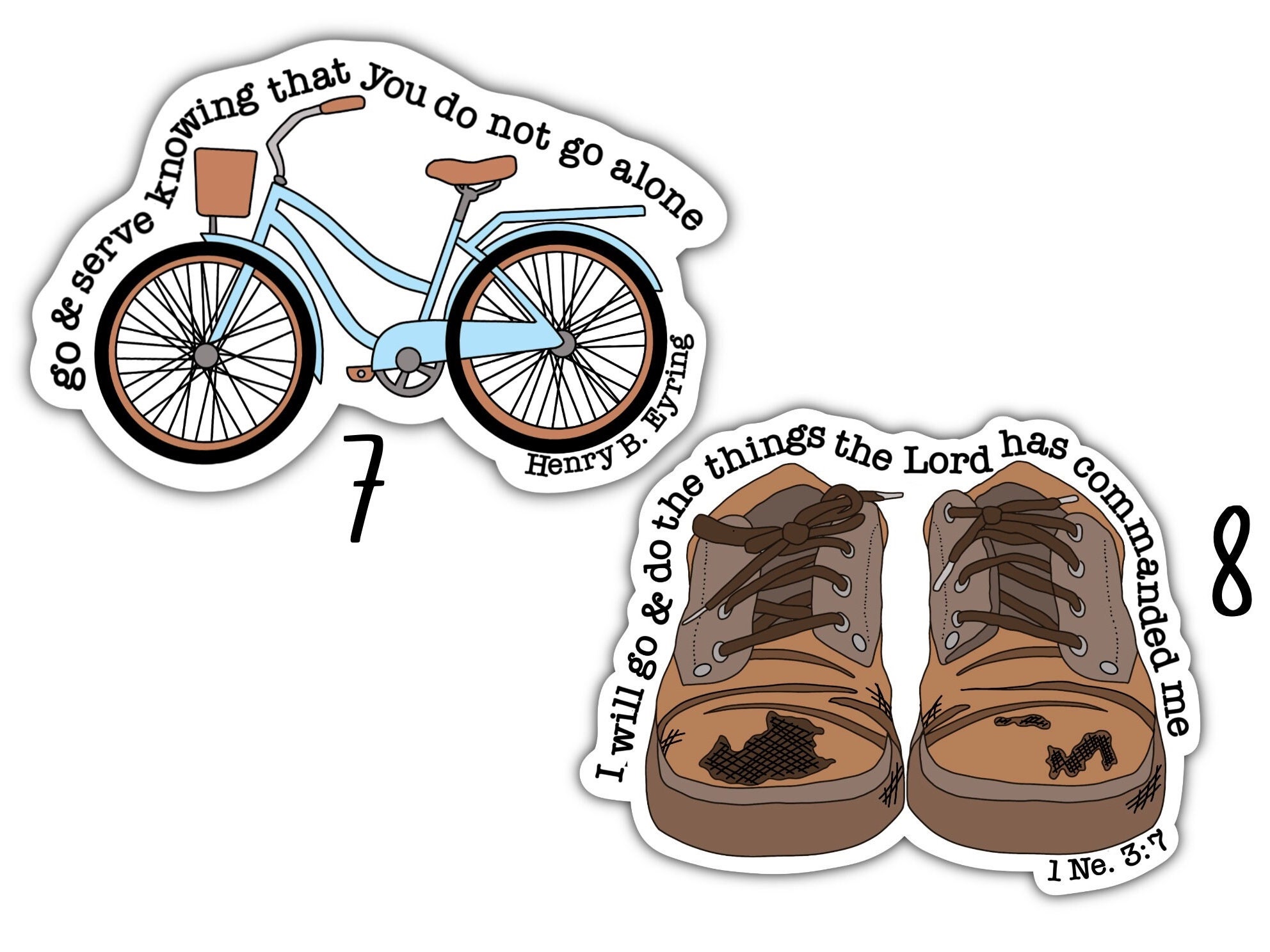 Custom LDS Missionary Sticker Pack Missionary Gift Ideas Preach the ...