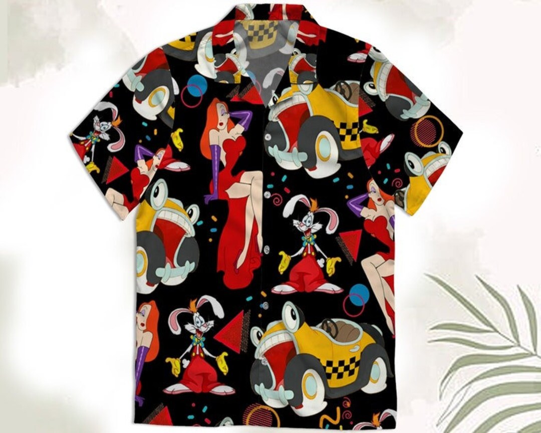 Retro 90s Jessica Rabbit Roger Rabbit Benny the Cab Hawaiian - Etsy UK