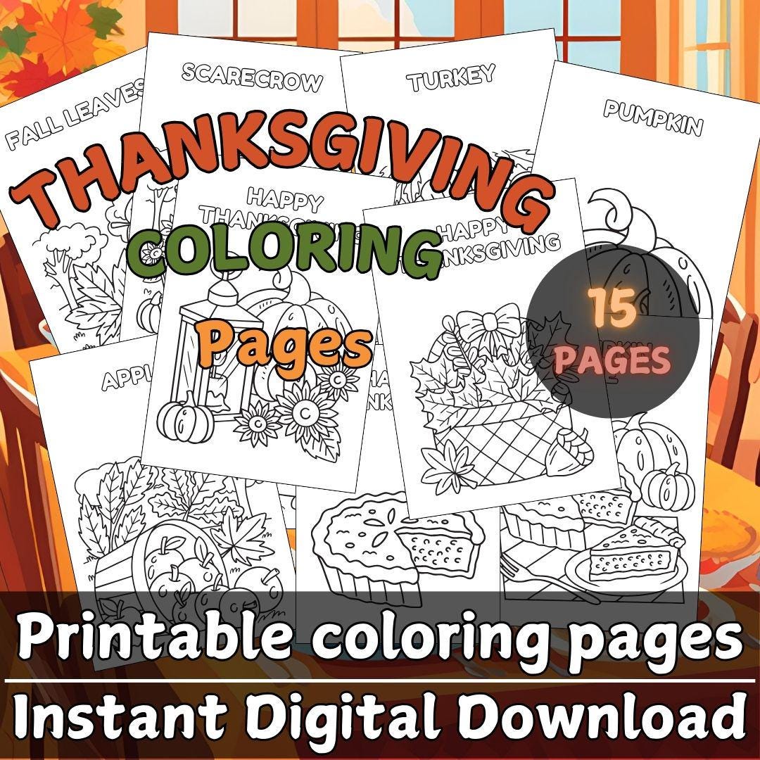 Cute Thanksgiving Coloring Pages , Thanksgiving Printed Coloring Pages ...