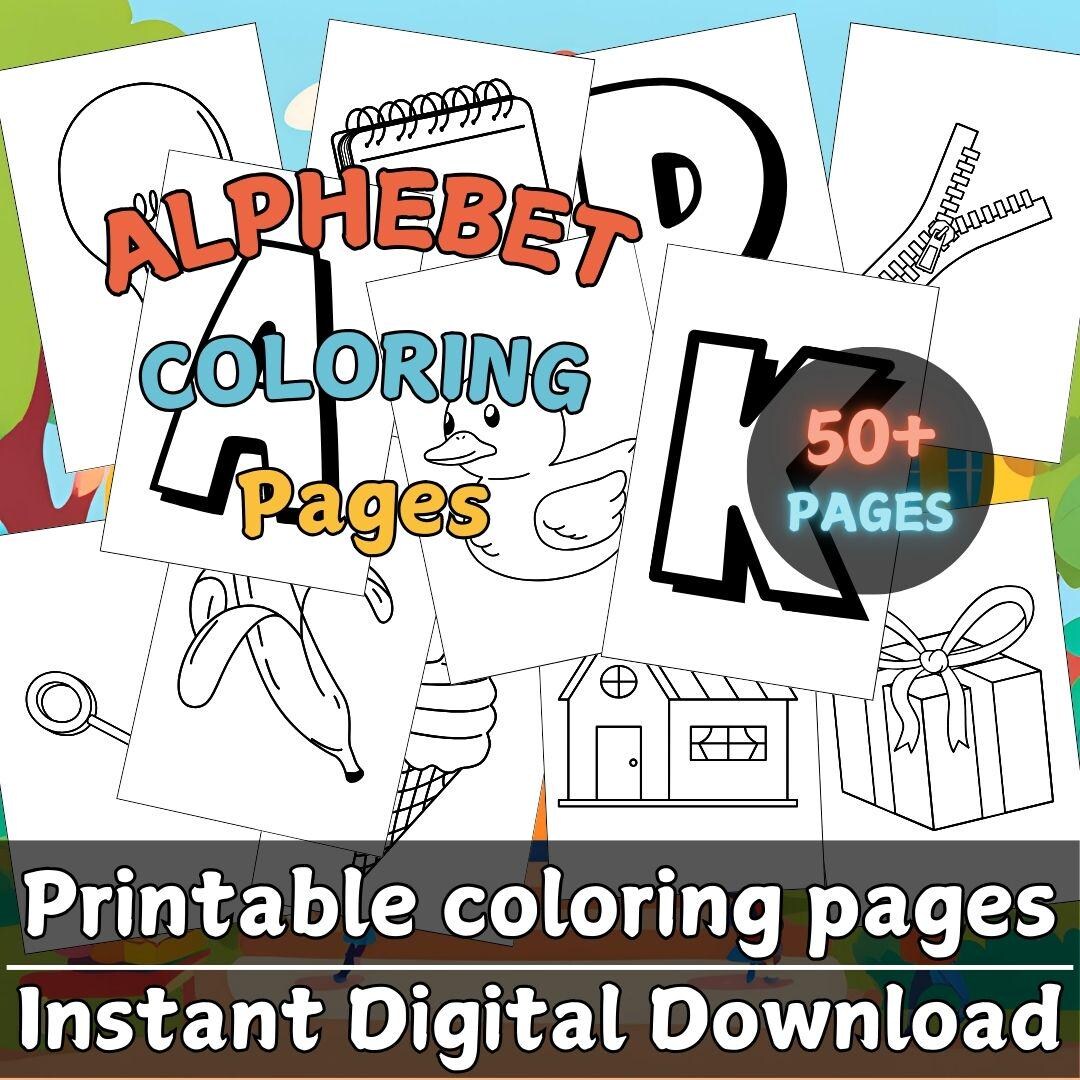 Cute Alphabet Coloring Pages , Alphabet Printed Coloring Pages for ...