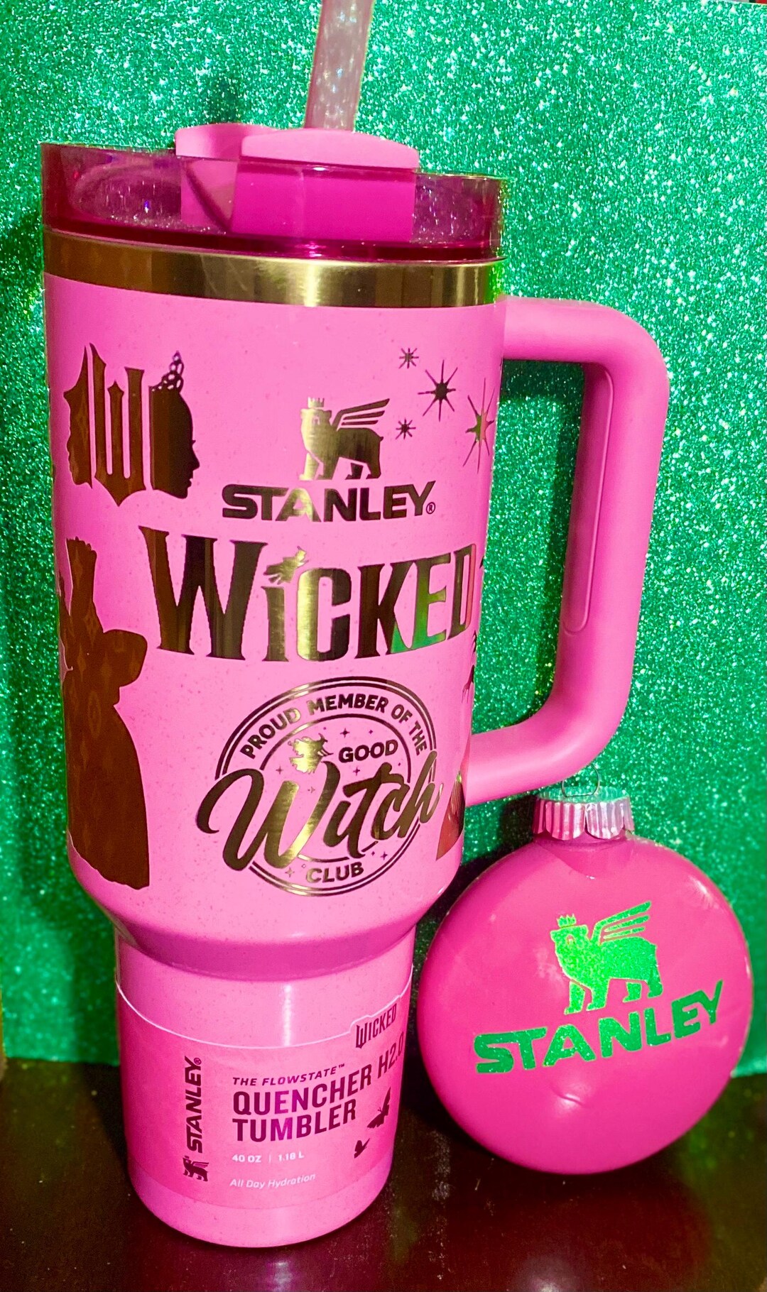 WICKED X STANLEY Collab 40 OZ Tumbler Customized Glinda Elphaba “this ...