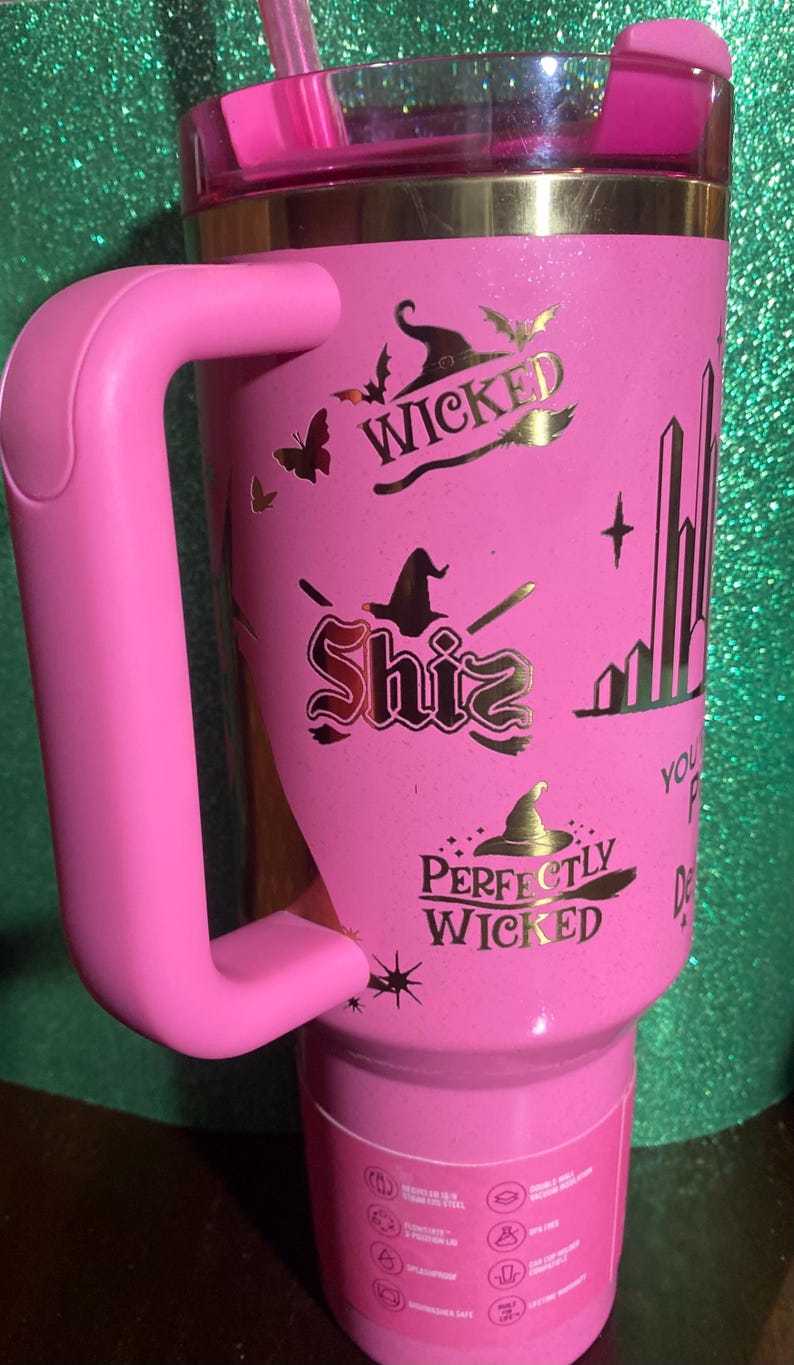 WICKED X STANLEY Collab 40 OZ Tumbler Customized Glinda Elphaba “this ...