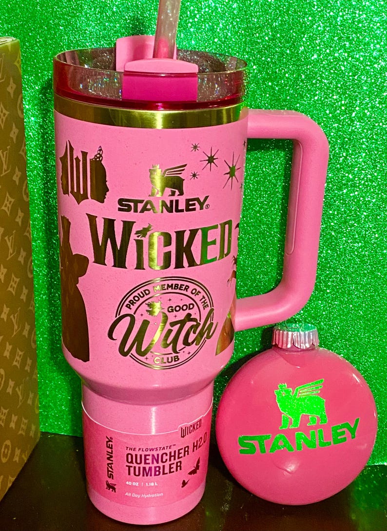 WICKED X STANLEY Collab 40 OZ Tumbler Customized Glinda Elphaba “this ...