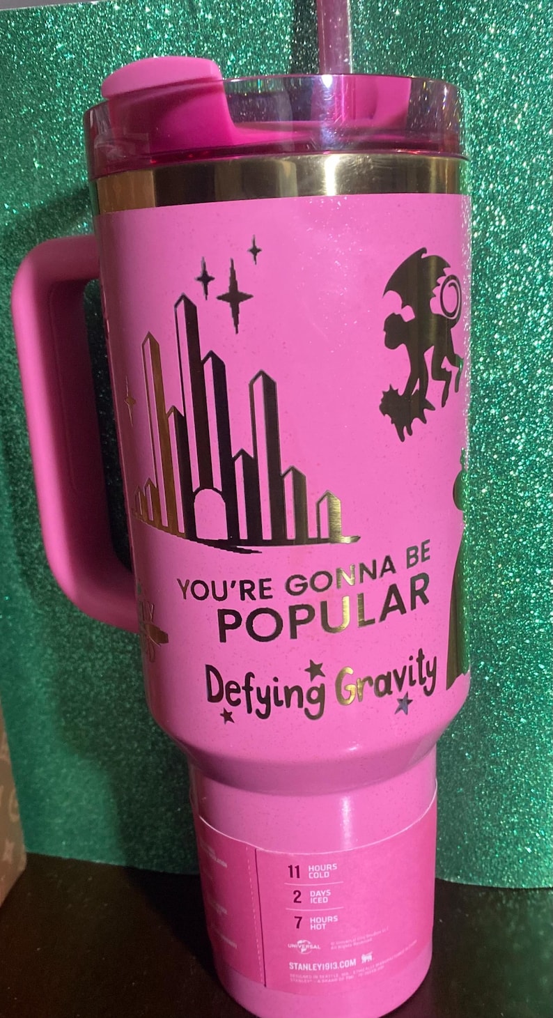 WICKED X STANLEY Collab 40 OZ Tumbler Customized Glinda Elphaba “this ...