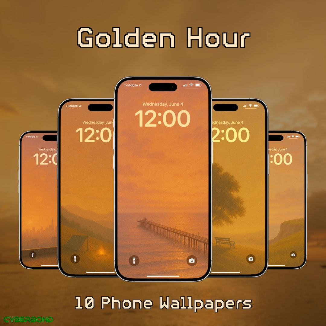 Golden Hour Summer iPhone Wallpaper Pack – 10 Minimal Summer ...