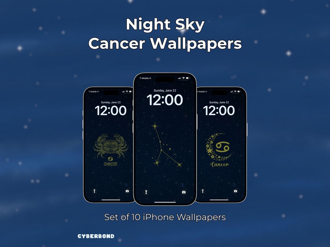 Cancer Zodiac iPhone Wallpaper Pack: Astrology Star Sign Phone ...