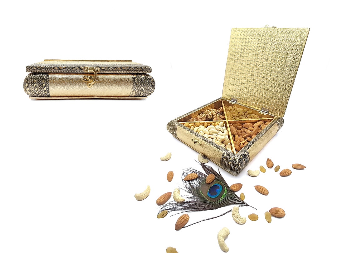 Dry Fruit Box/wooden Dry Fruit Box/sweets Box/oxidized Dry Fruit Box ...