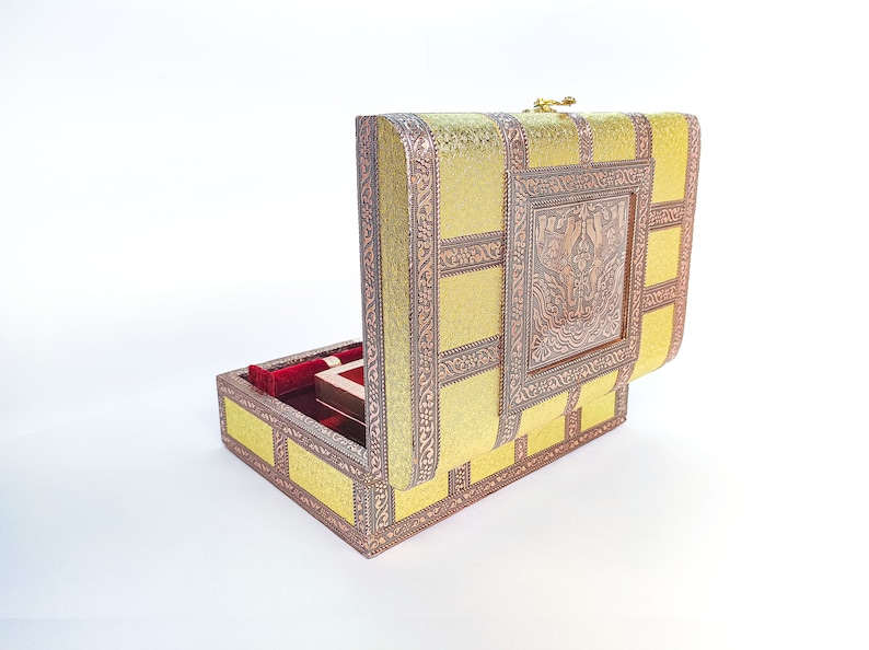 Antique Look Oxidised Meenakari Work Jewelry Box, Dulhan Gift, Vanity ...