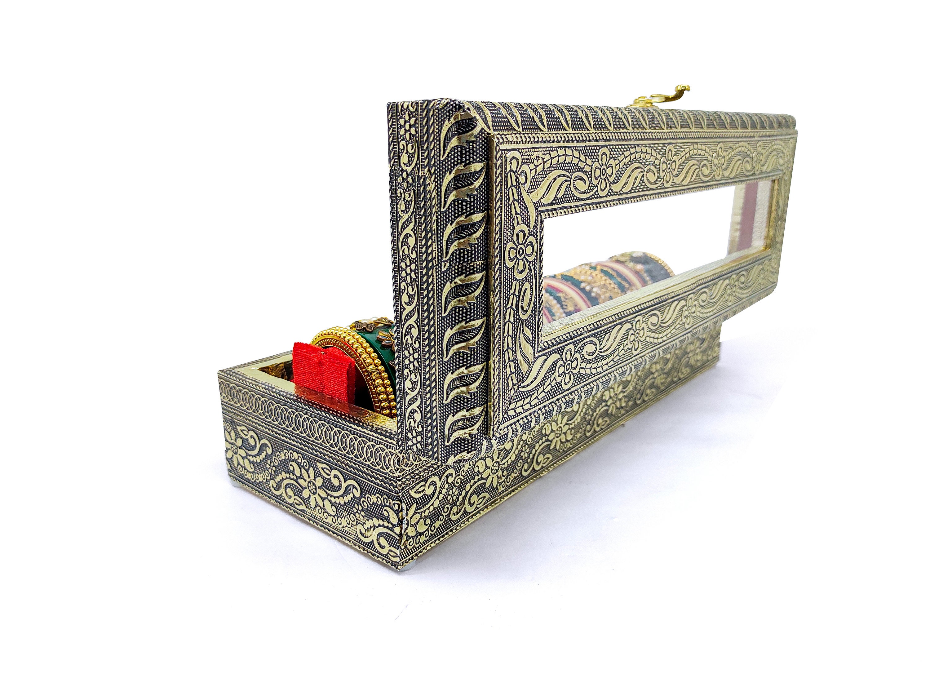 Jewelry Box, Bangle Box, Indian Wedding, Dulhan Gift, Vanity Box, Churi ...