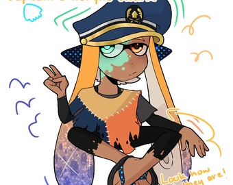 Splatoon 3 Squid Sisters and Captain Charm - Etsy
