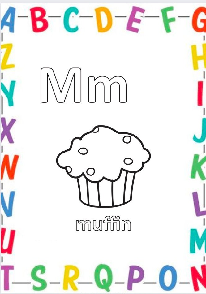 Children's Alphabet Coloring Book - Etsy