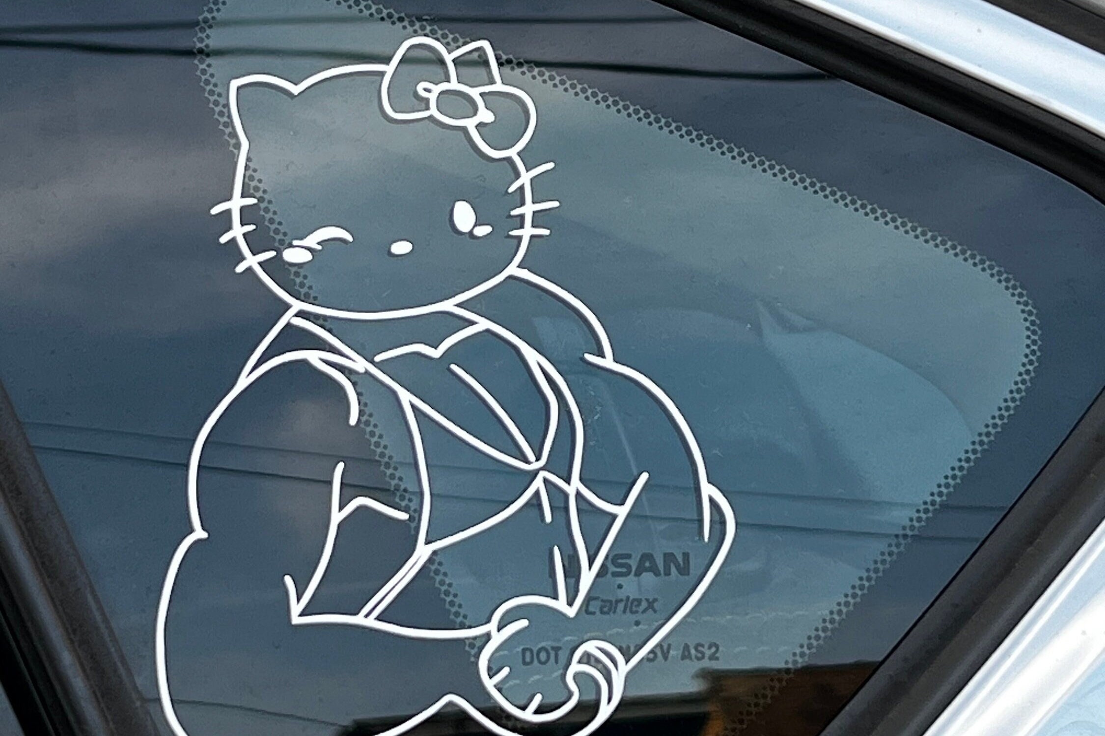 Hello Kitty With Muscles Decal - Etsy